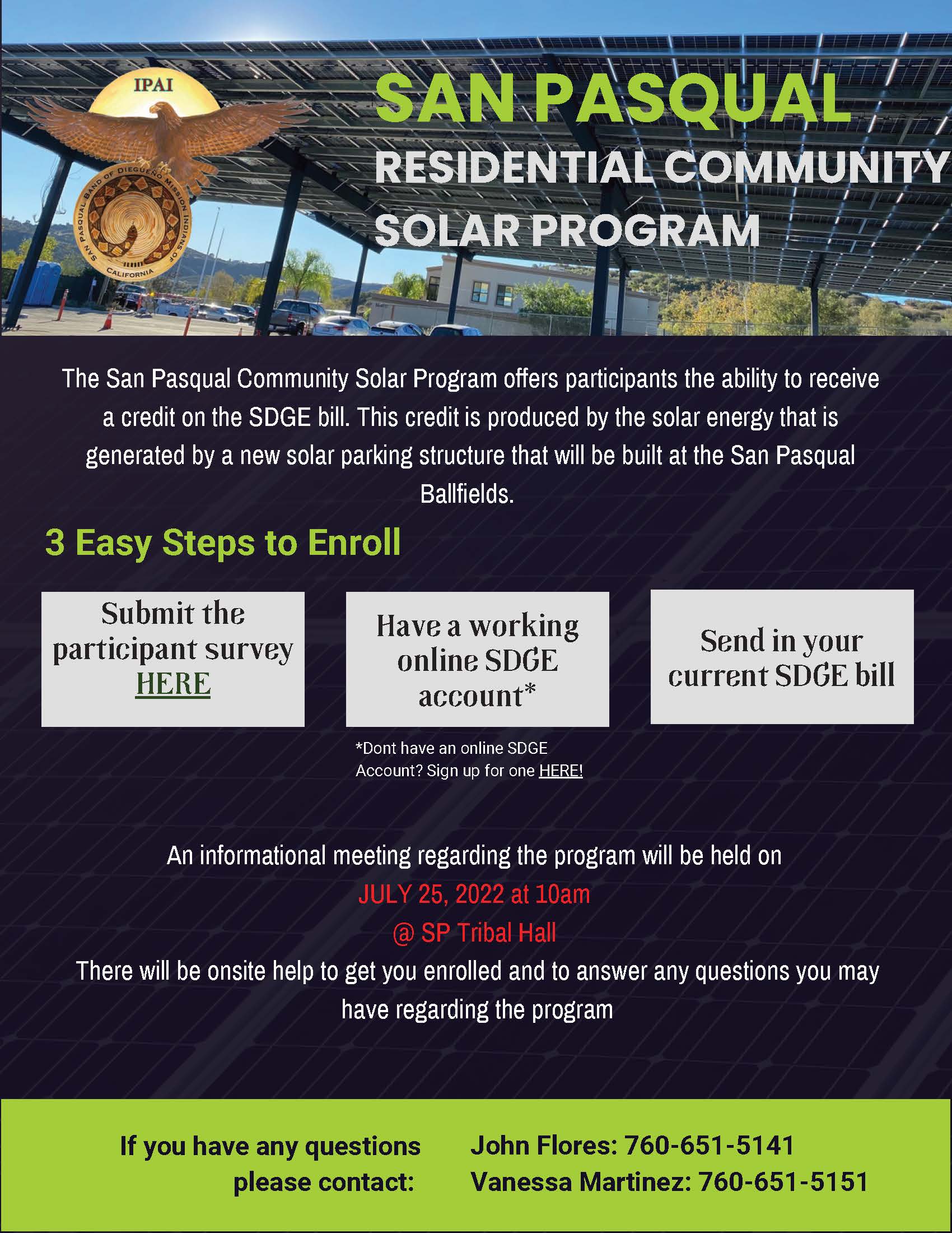 Residential Community Solar Program Informational Meeting -Click for More